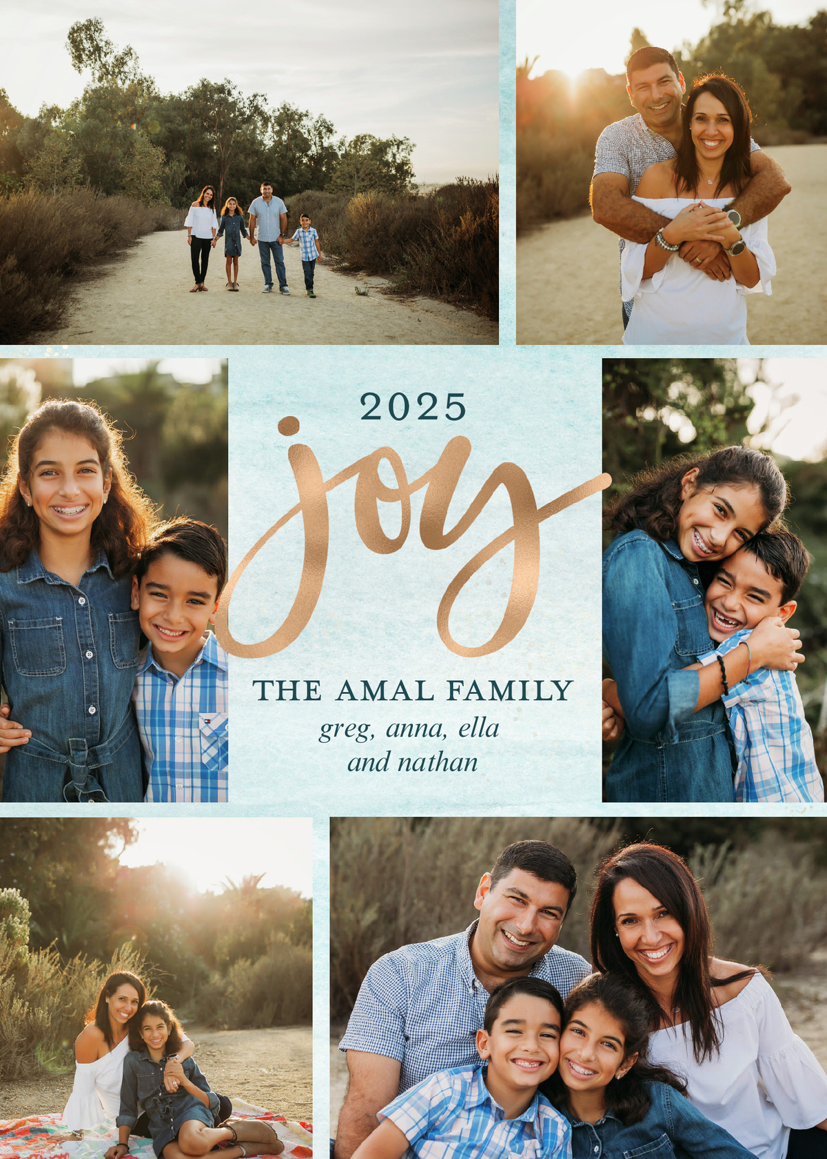 Watercolor Joy Collage - Season's Greetings