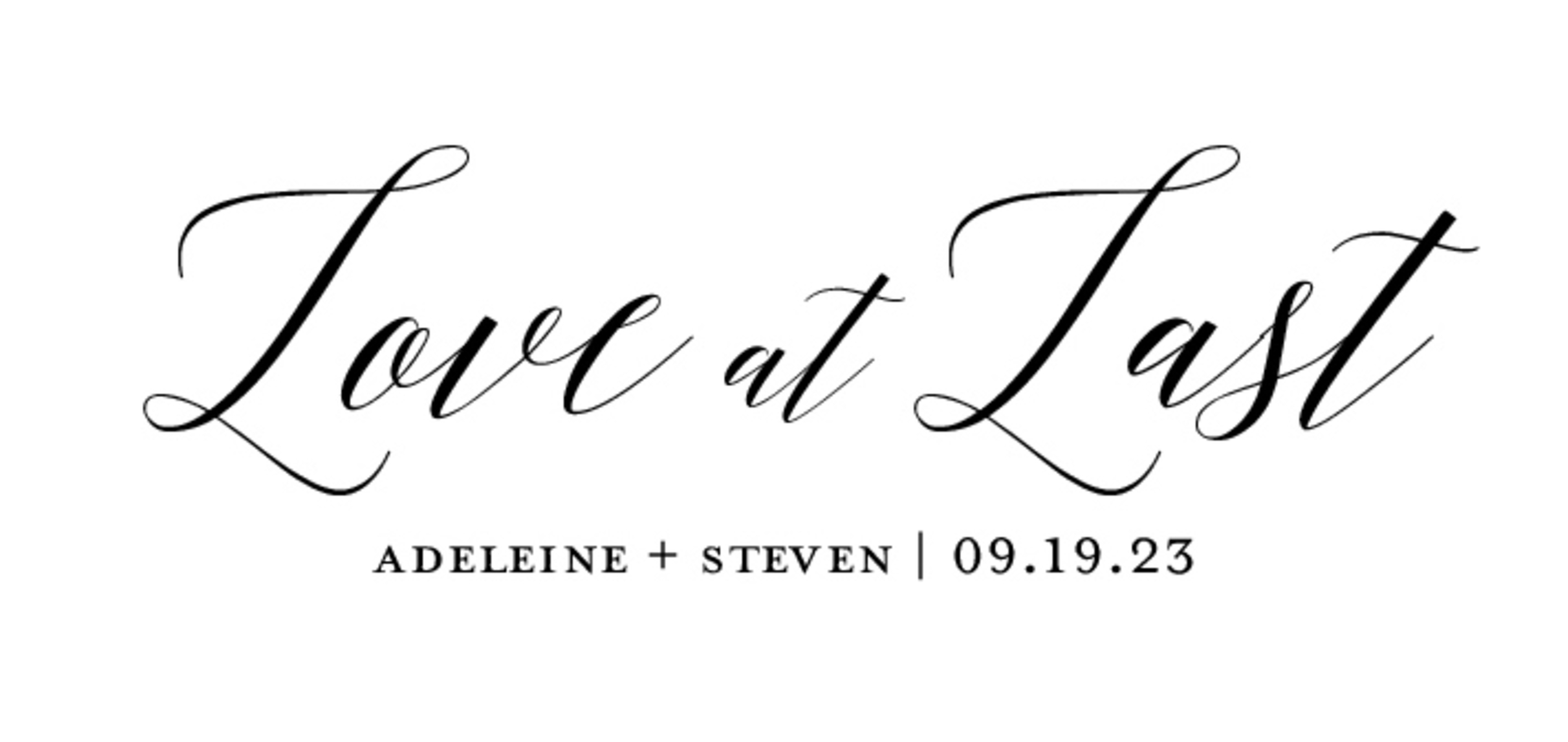 Formal Script Wedding Stickers